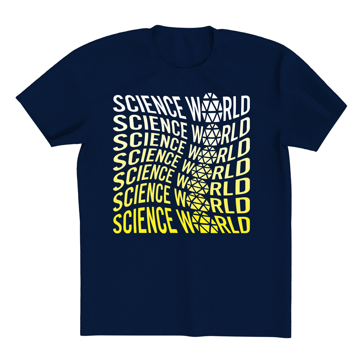 SCIENCE WORLD "ILLUSIONS" T-SHIRT, ADULT NAVY – Science World Science Store