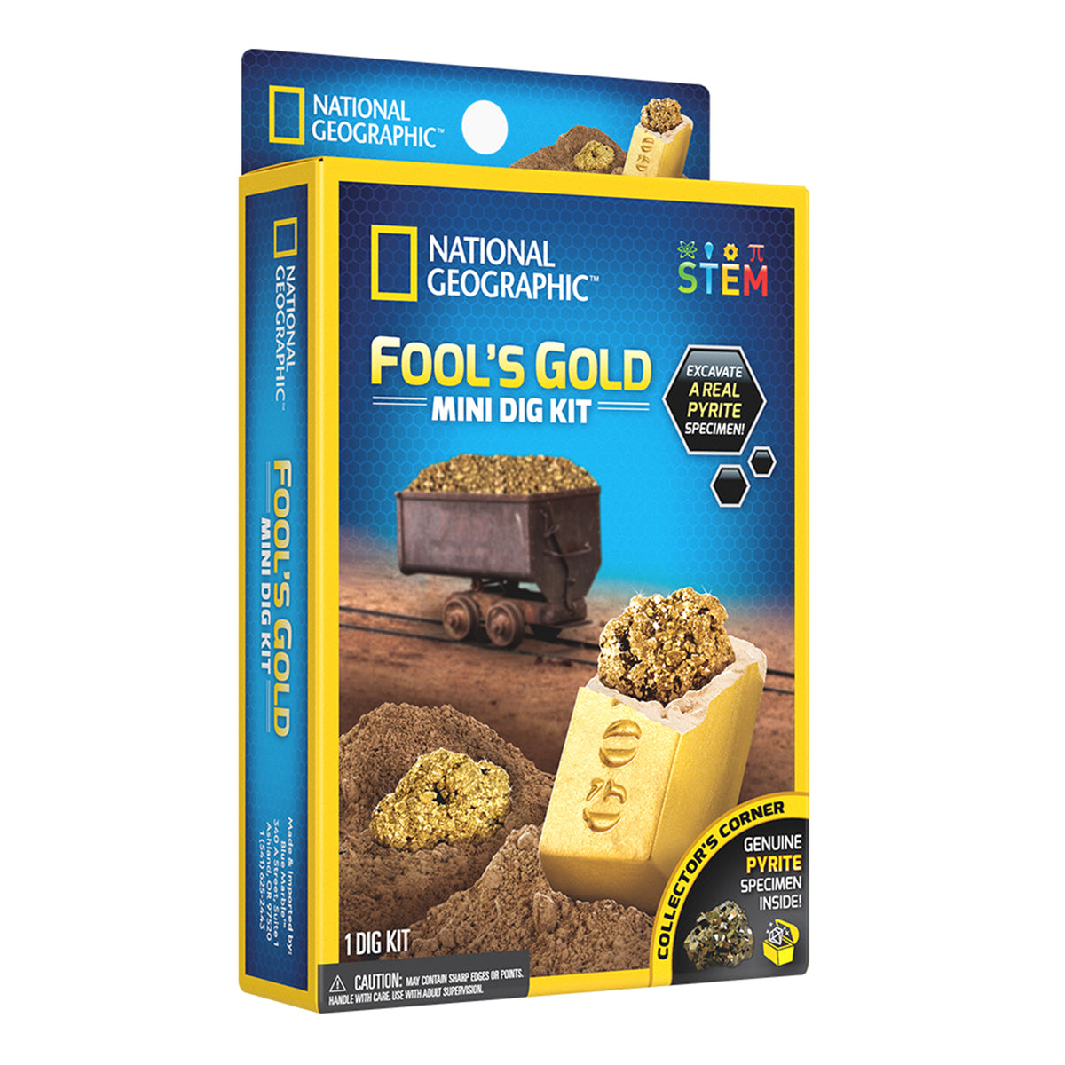 NATIONAL GEOGRAPHIC FOOLS GOLD MINI DIG KIT – Science World Science Store