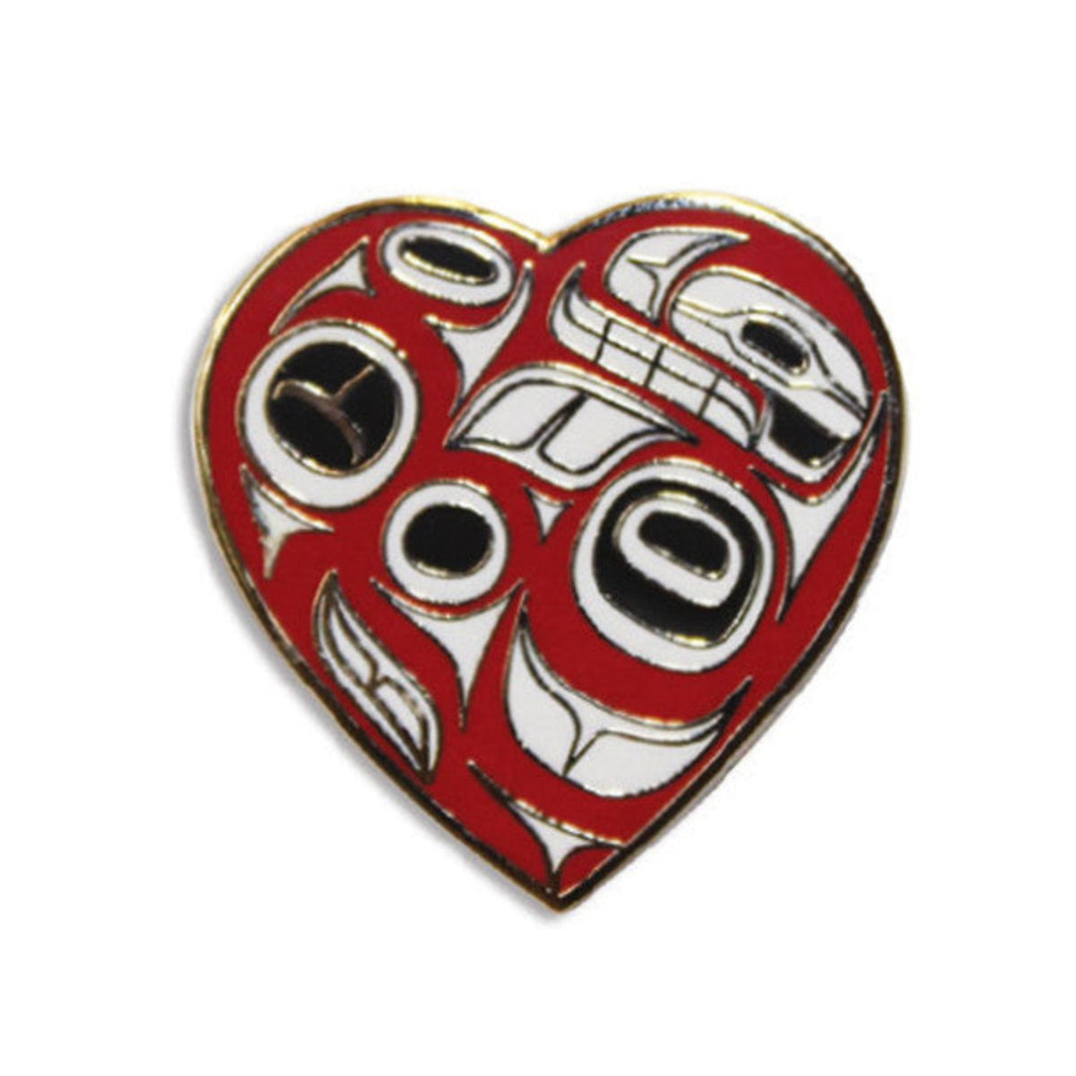 "HEART" INDIGENOUS ENAMEL PIN – Science World Science Store