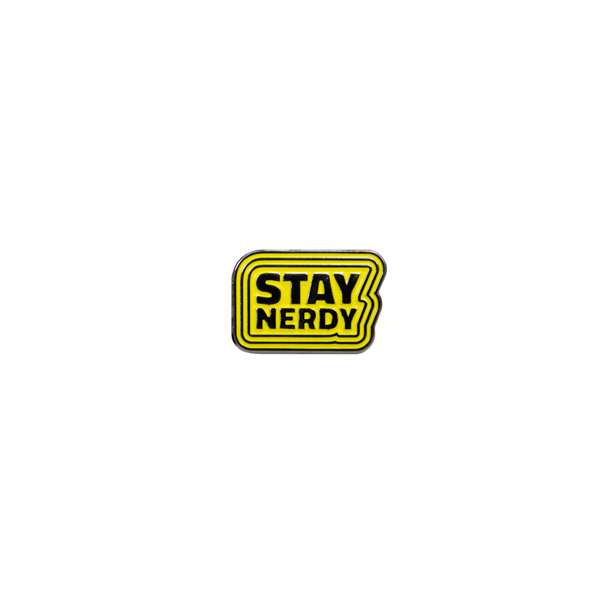 STAY NERDY ENAMEL PIN – Science World Science Store